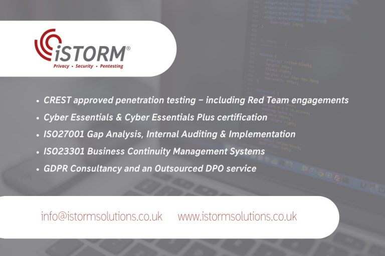 INDUSTRY SPOTLIGHT: iSTORM - Your trusted advisory service - Cyber ...